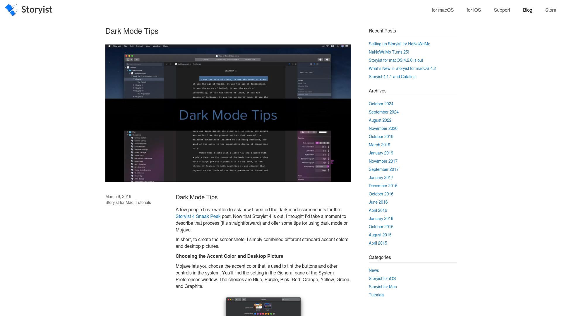 Dark Mode Tips – Agile Writing