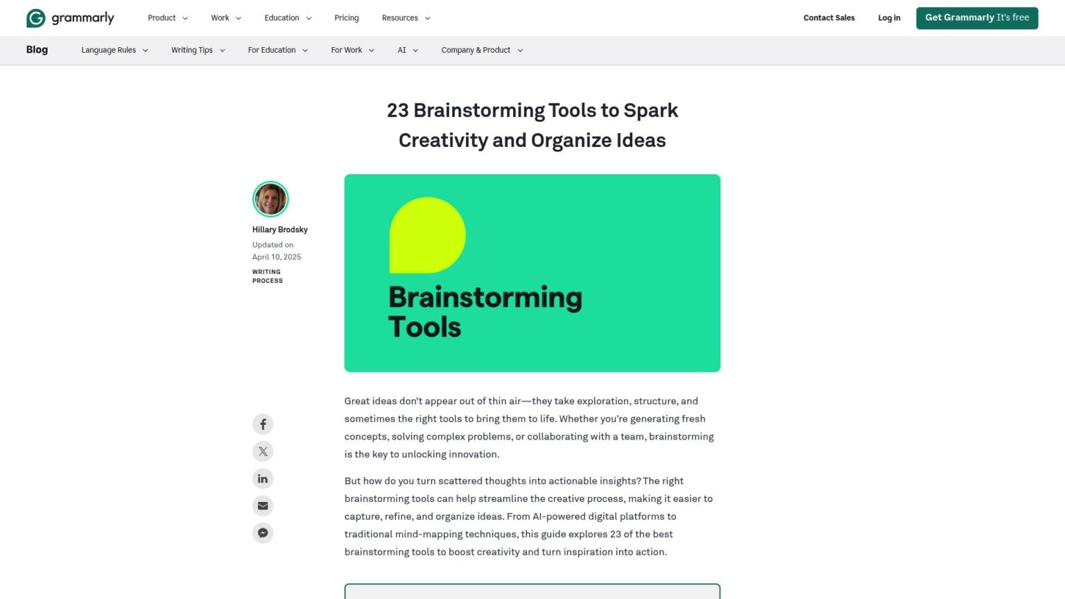 23 Brainstorming Tools to Spark Creativity and Organize Ideas – Agile ...