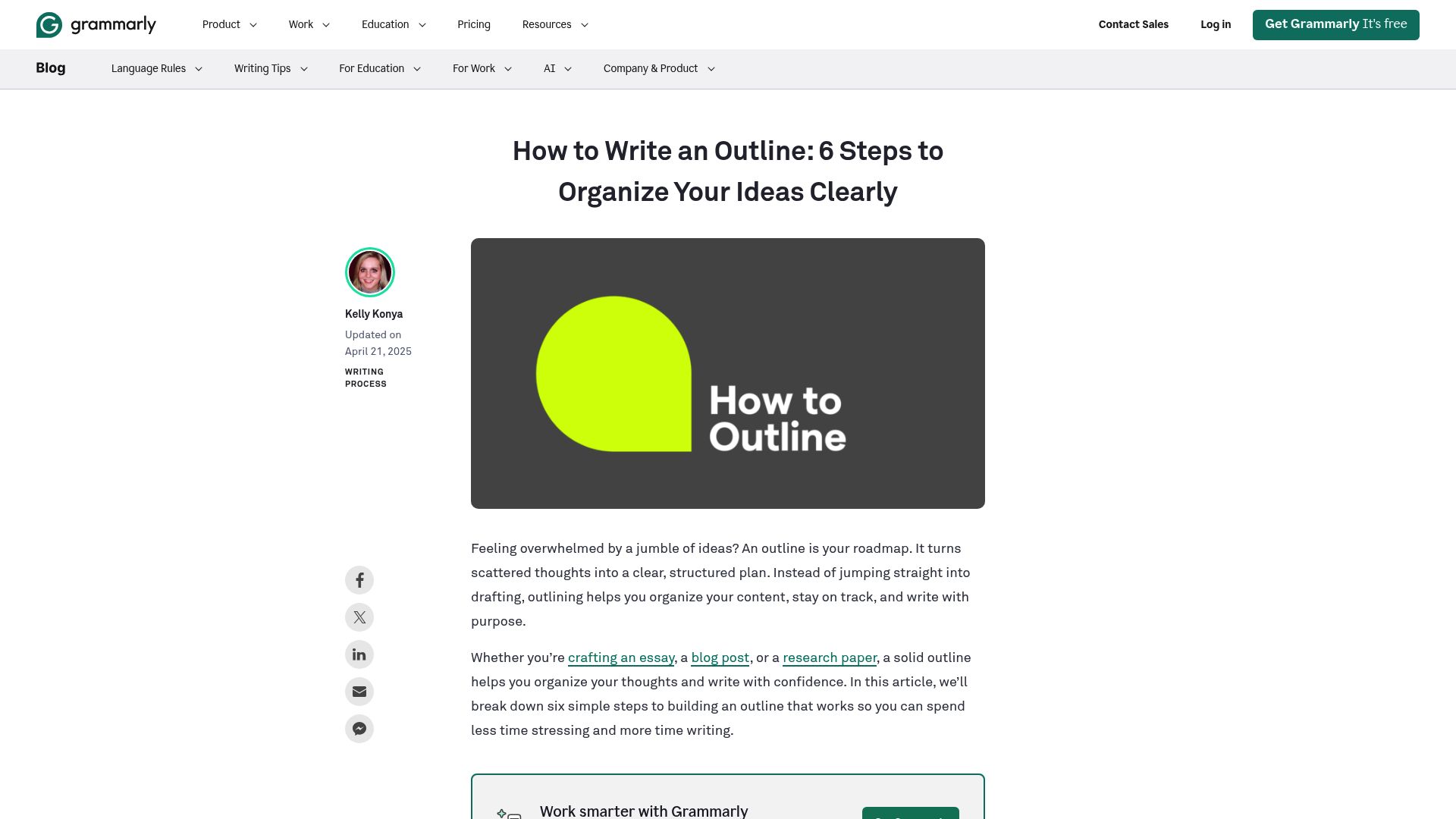 How to Write an Outline: 6 Steps to Organize Your Ideas Clearly – Agile ...