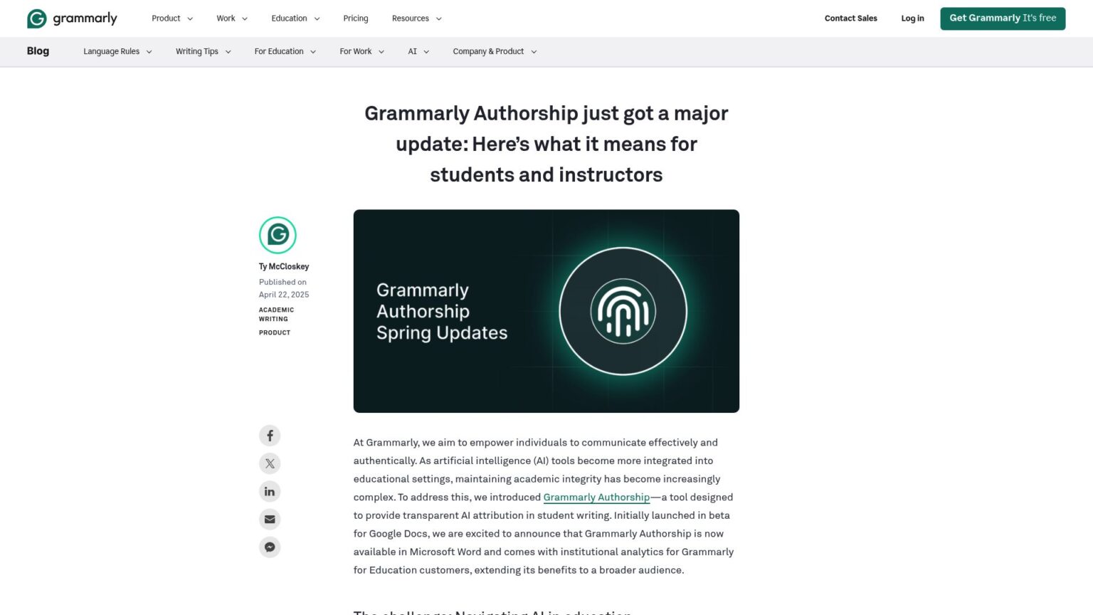 Grammarly Authorship Just Got a Major Update: Here’s What It Means for ...