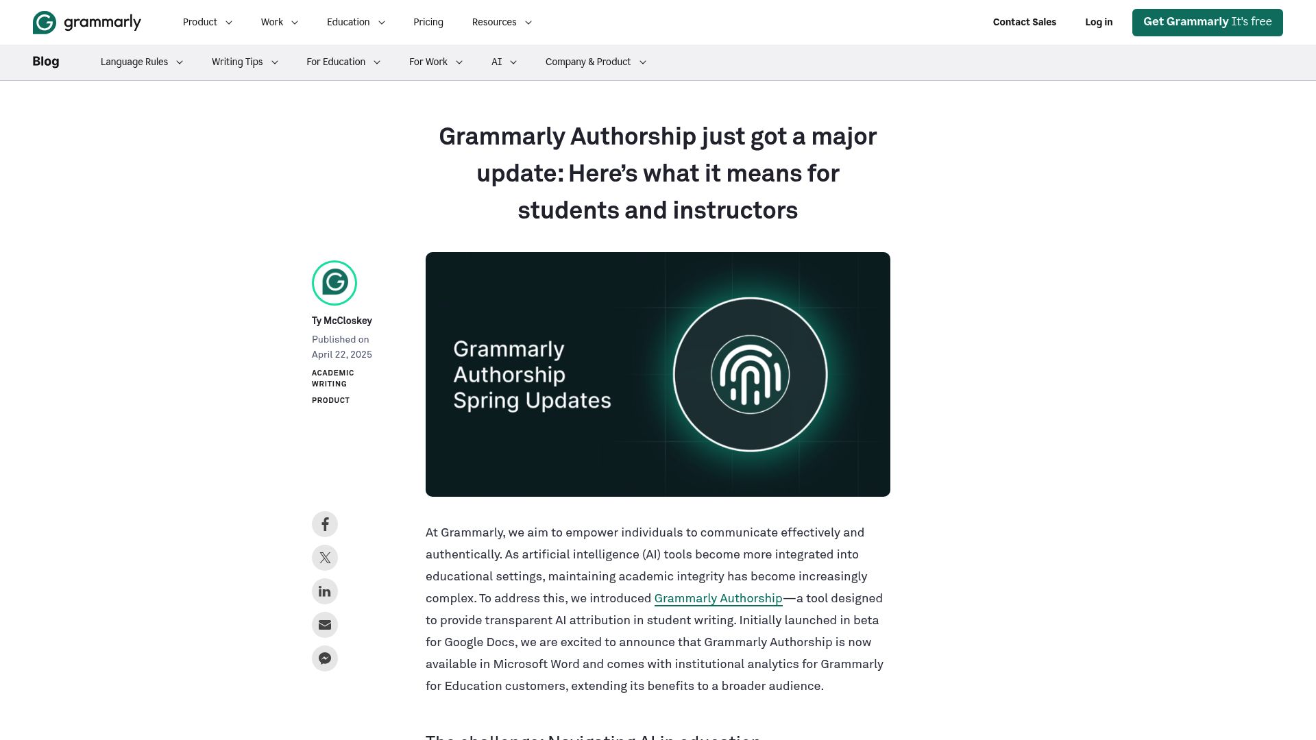 Grammarly Authorship Just Got a Major Update: Here’s What It Means for ...