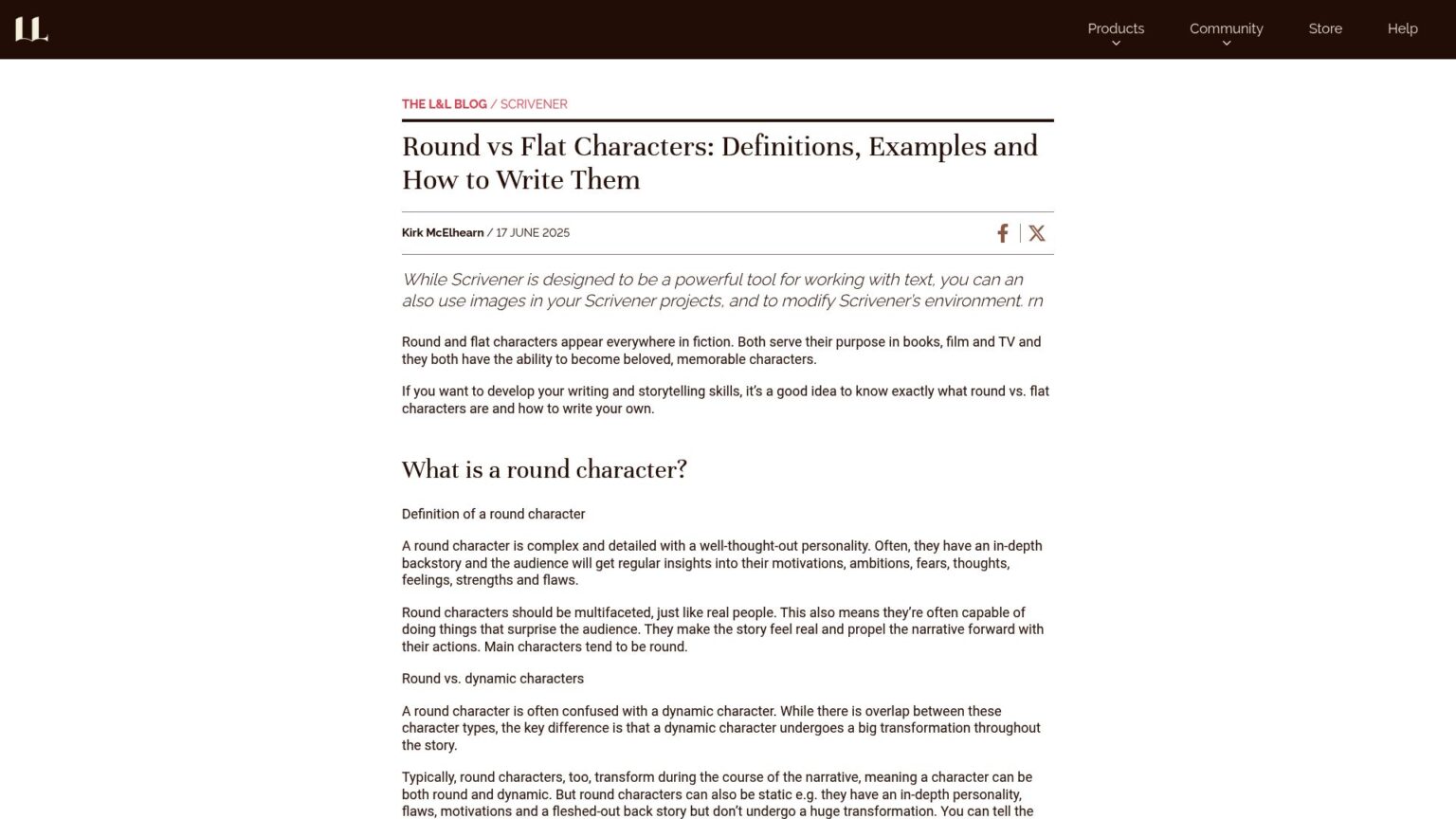 Round Vs Flat Characters: Definitions, Examples and How to Write Them ...