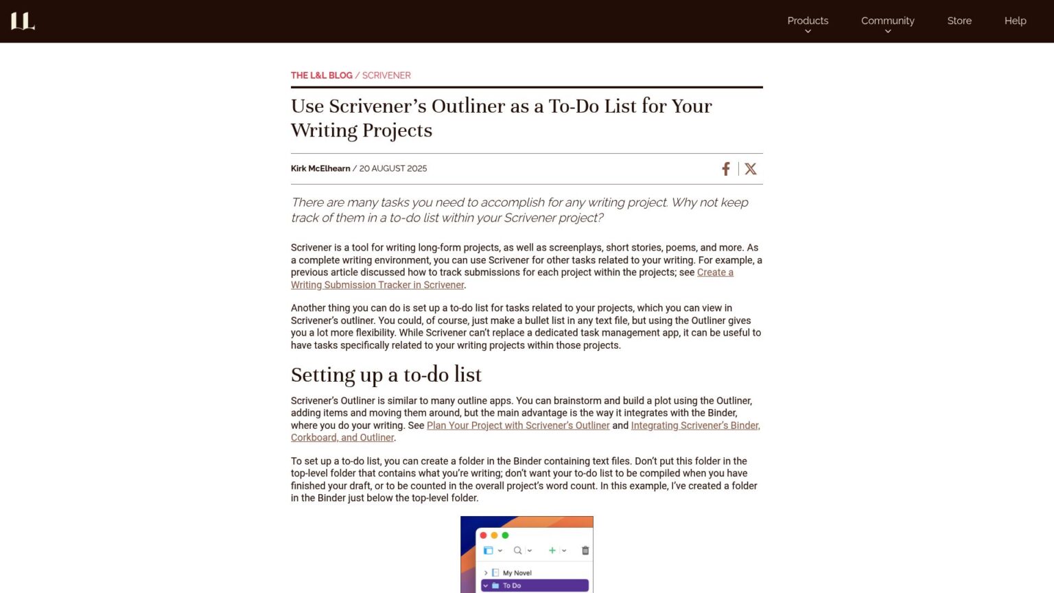 Use Scrivener’s Outliner as a To-Do List for Your Writing Projects ...